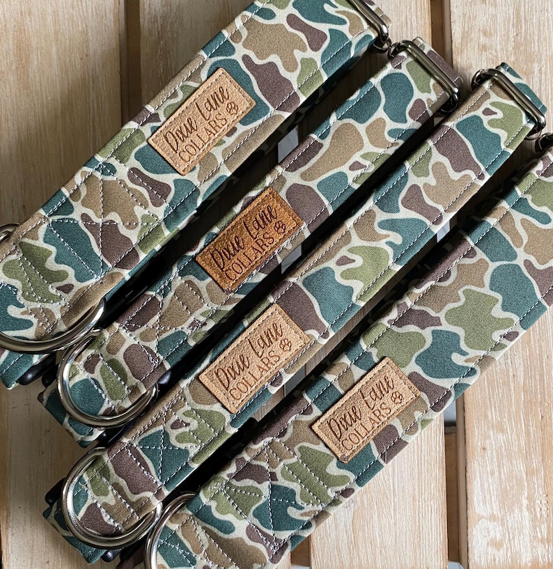 Camo Marsh Dog Collar, Duck Camo Collar, Camouflage Dog Collar, Dixie ...