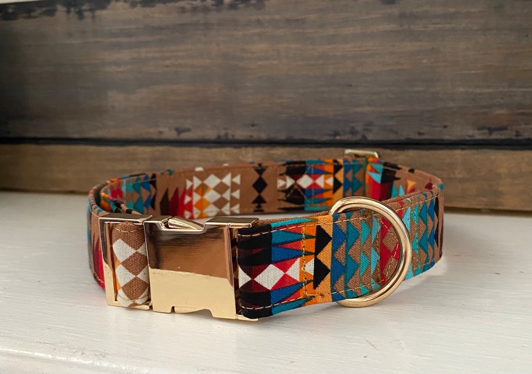 Aztec Dog Collar • Navajo • Western Dog Collar • Southwestern Collar ...