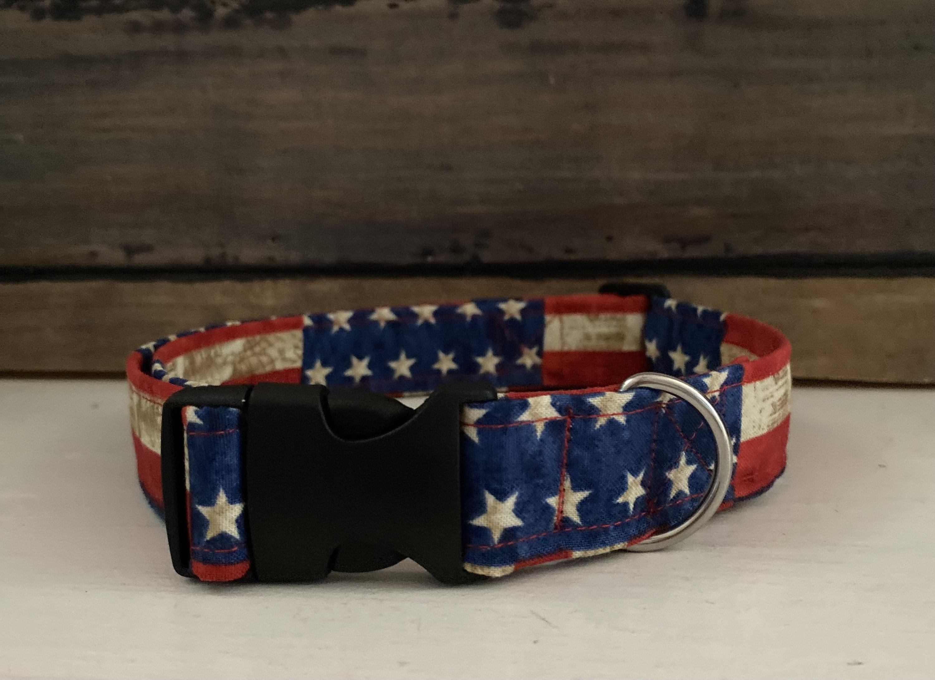 Customized Patriotic Flag Dog Collar, American Flag, USA, Free ...