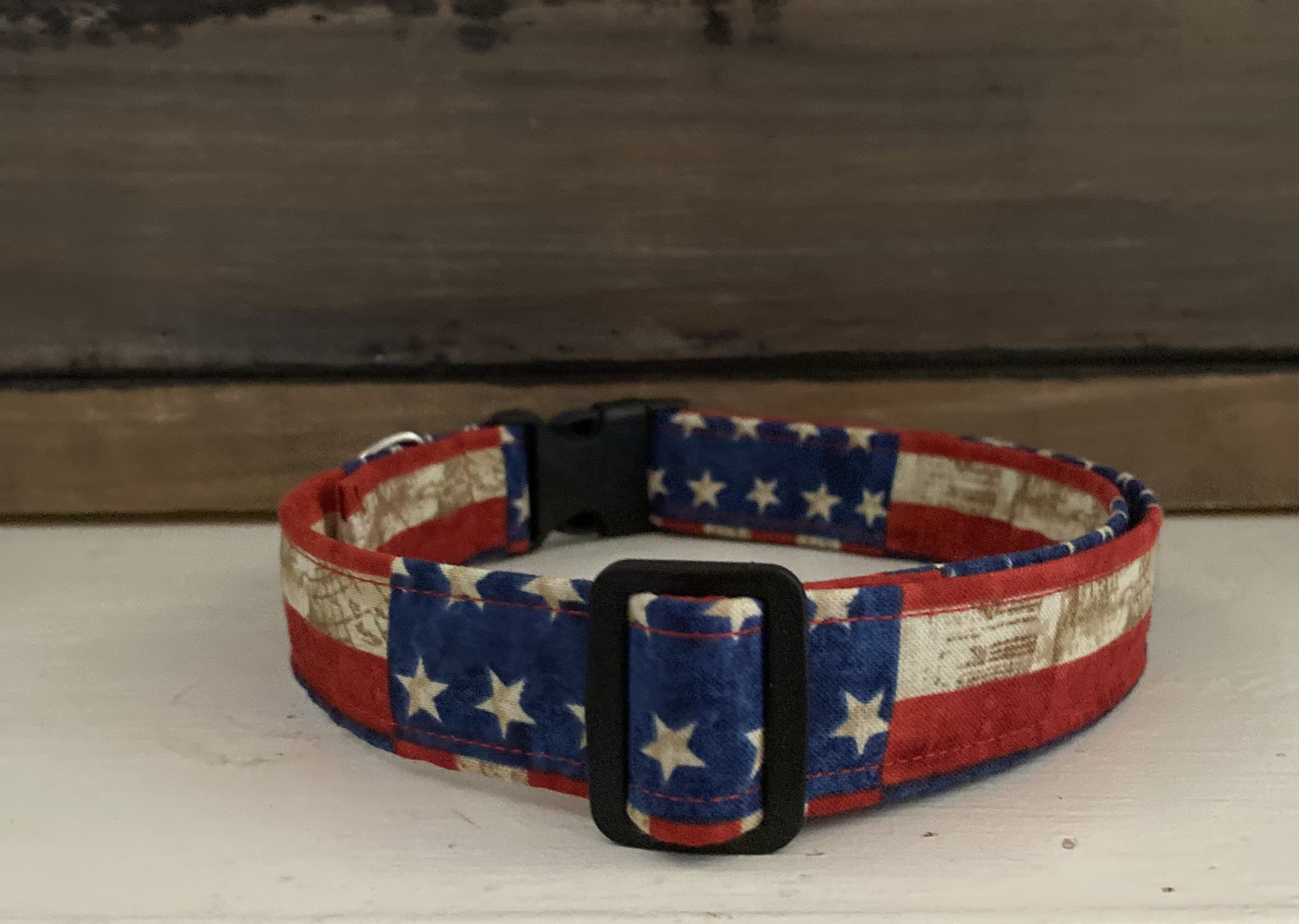 Customized Patriotic Flag Dog Collar, American Flag, USA, Free ...