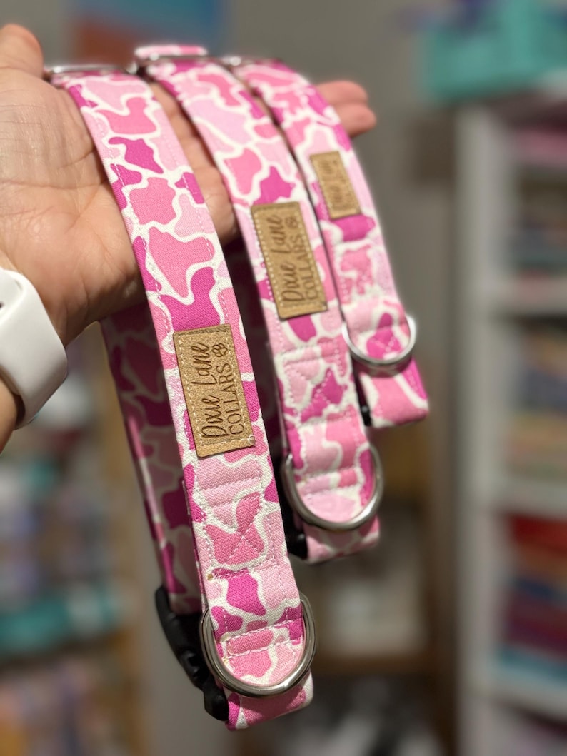 Pink Camo Dog Collar, Duck Camo Print Collar, Dixie Lane Collars - Etsy