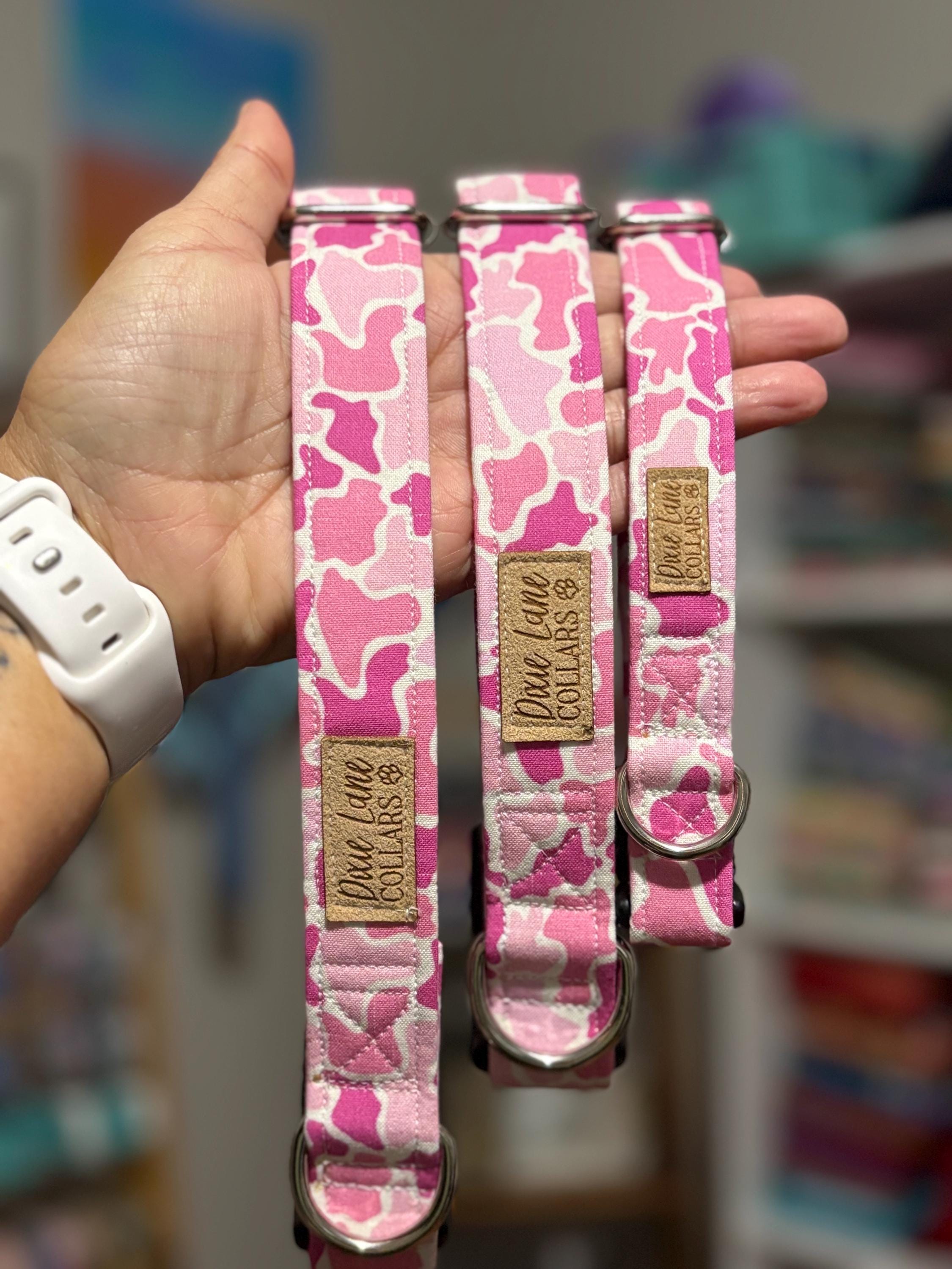 Pink Camo Dog Collar, Duck Camo Print Collar, Dixie Lane Collars - Etsy