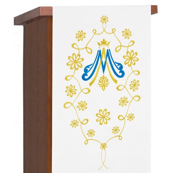 Embroidered Applique our Lady of the Rosary,liturgical Church Emblem ...