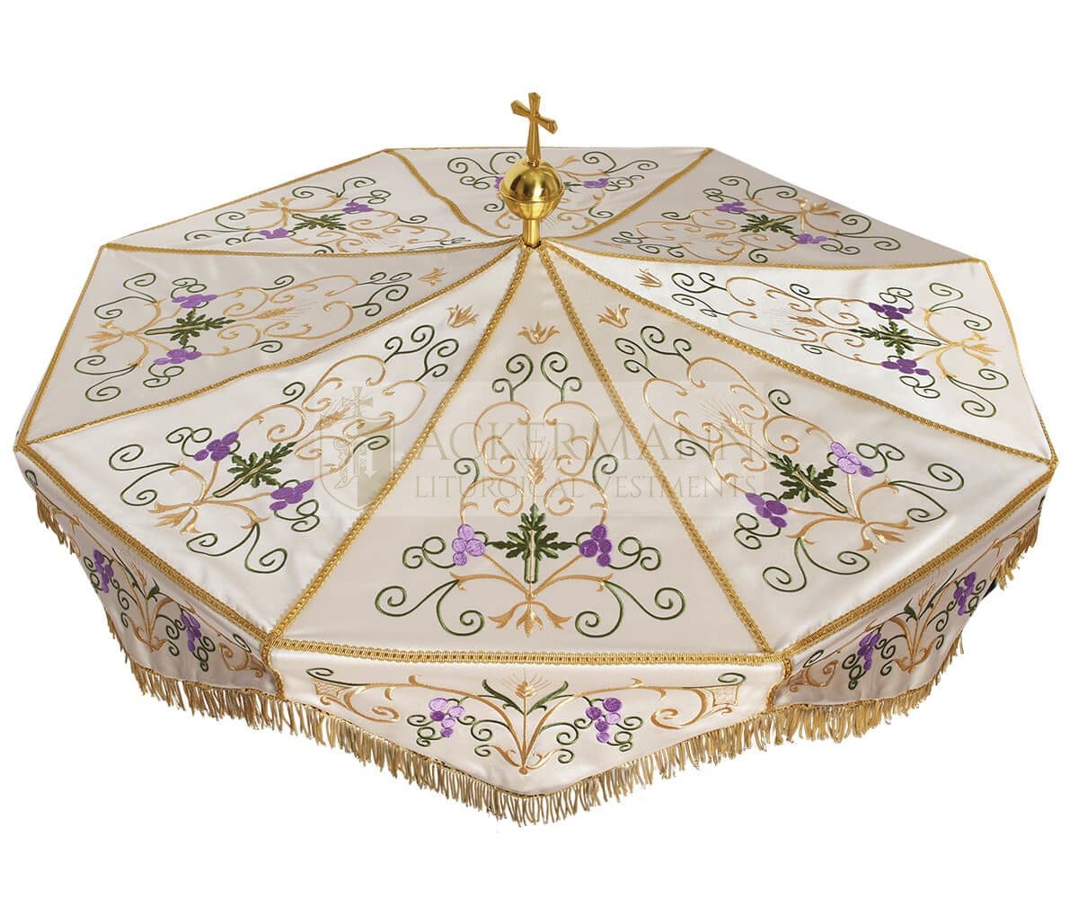 Processional Umbrella With Eucharistic Symbols,accessories for Church ...