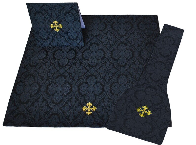 Burse, Maniple and Chalice Veil,colors White, Green, Purple, Red,black ...