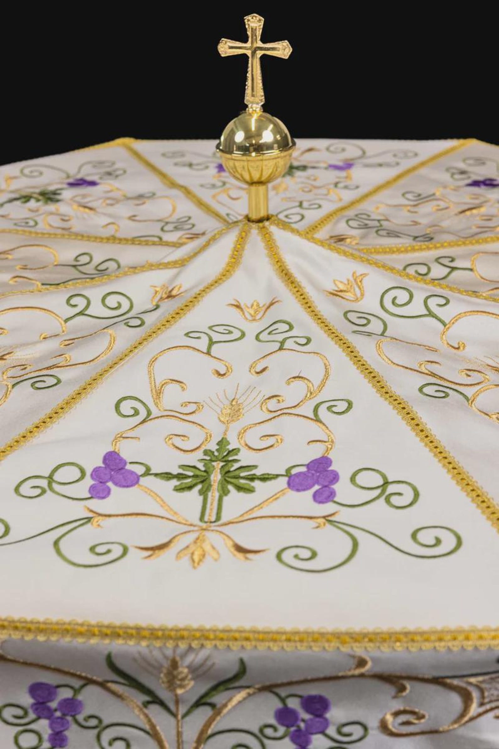 Processional Umbrella With Eucharistic Symbols,accessories for Church ...