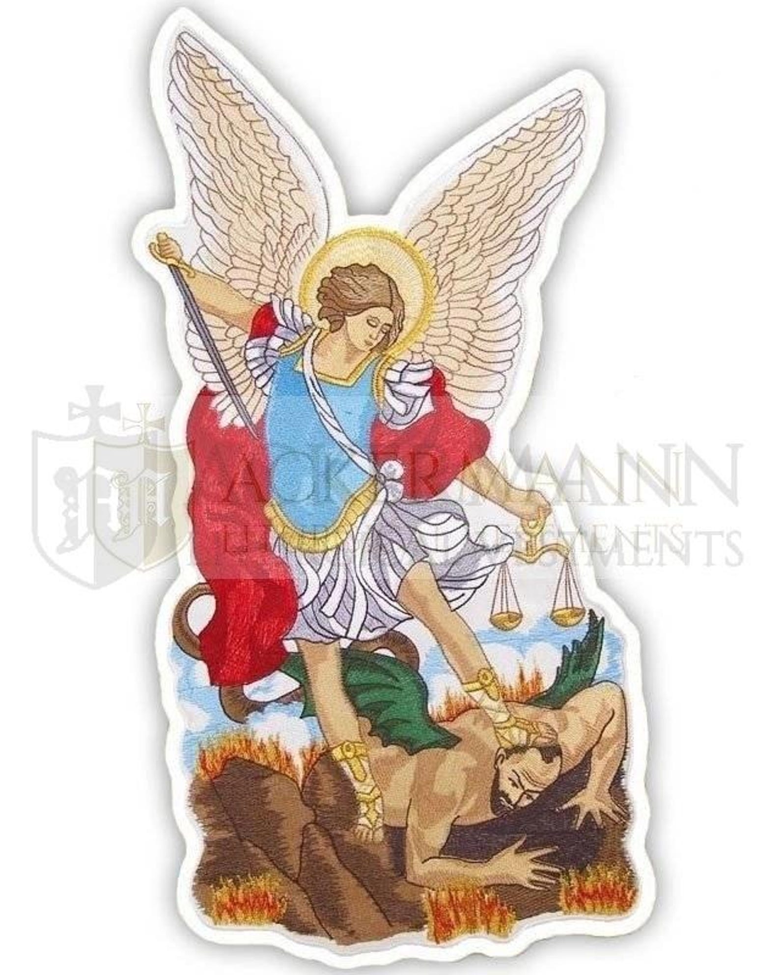 Large Embroidered Applique St. Michael Archangel,liturgical Church ...