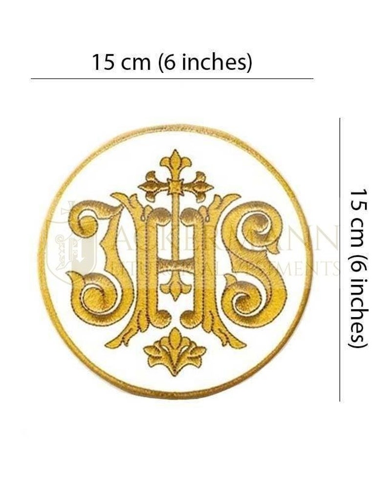 Embroidered Applique Ihs,liturgical Church Emblem,liturgical ...