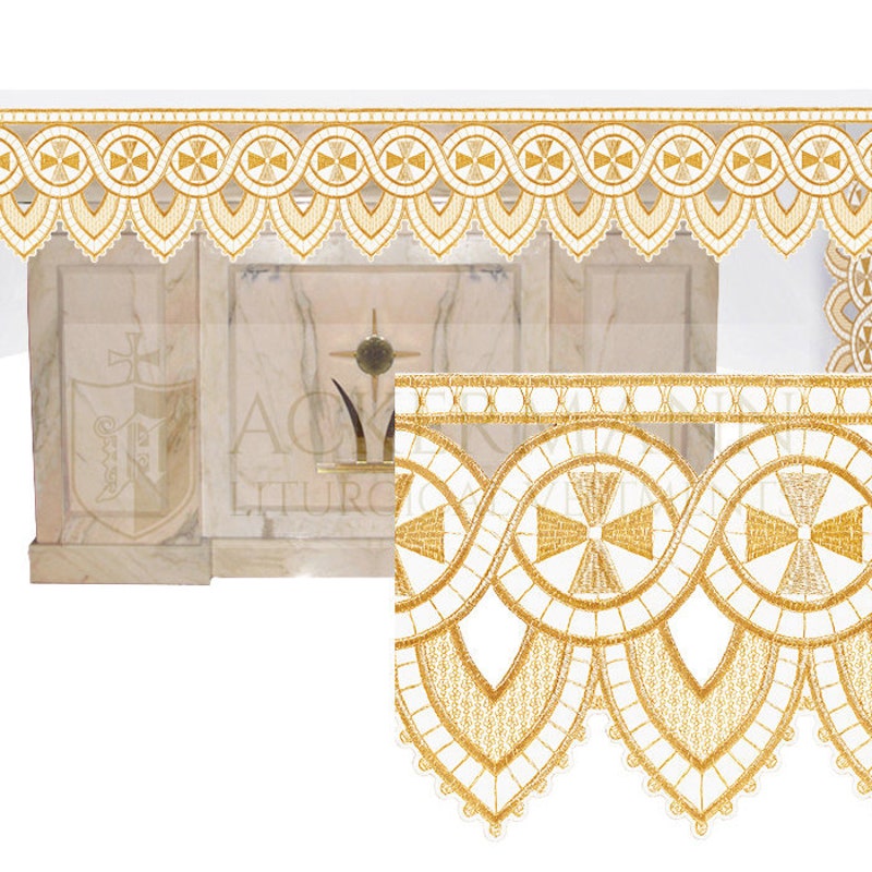 Church Alter Cloth With Lace - Etsy