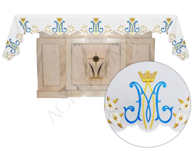 Church Altar Cloth Marian,accessories for Church Celebrations,catholic ...