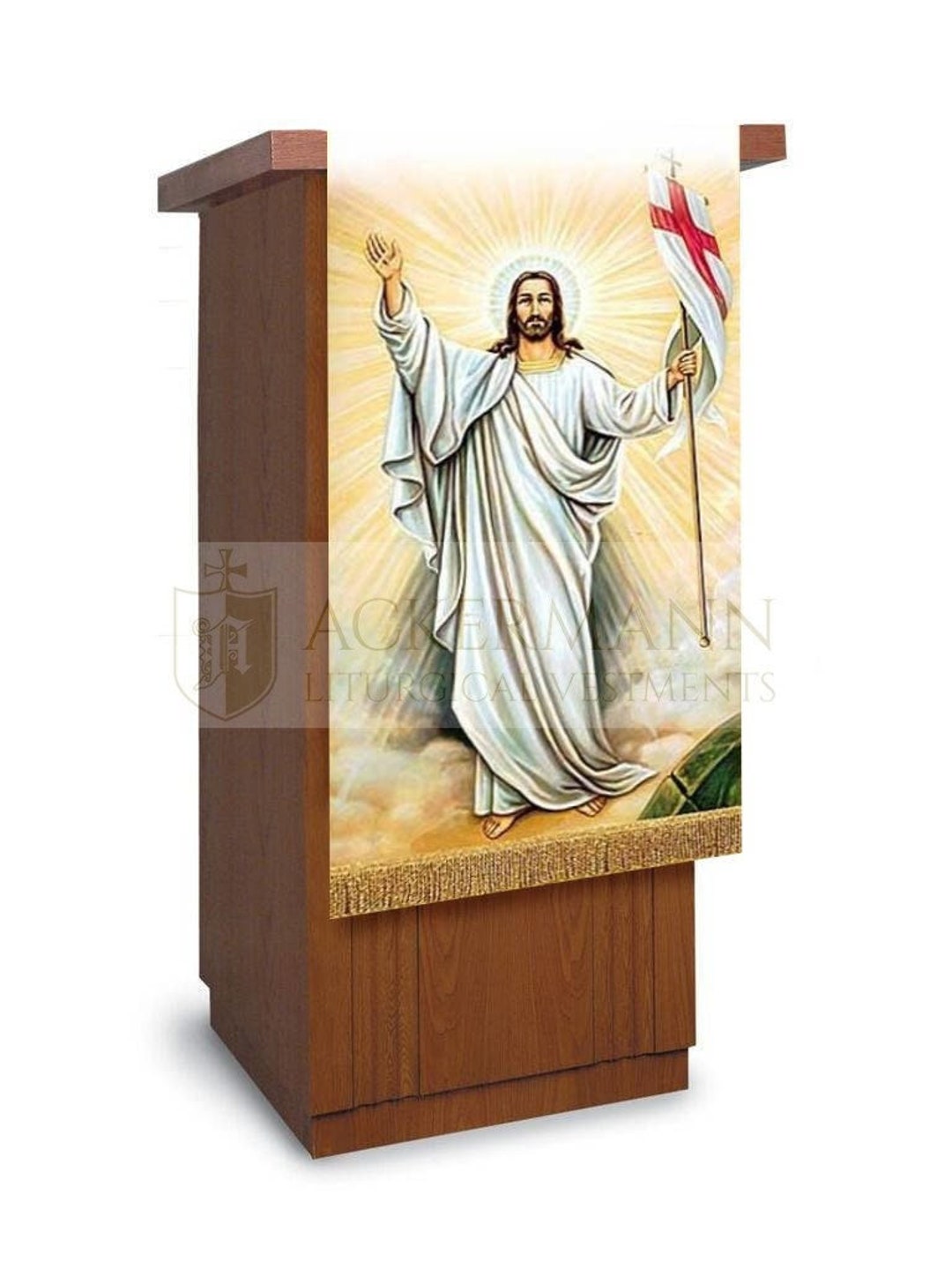 Lectern Hanging "jesus is Risen" Accessories for Church Celebrations ...