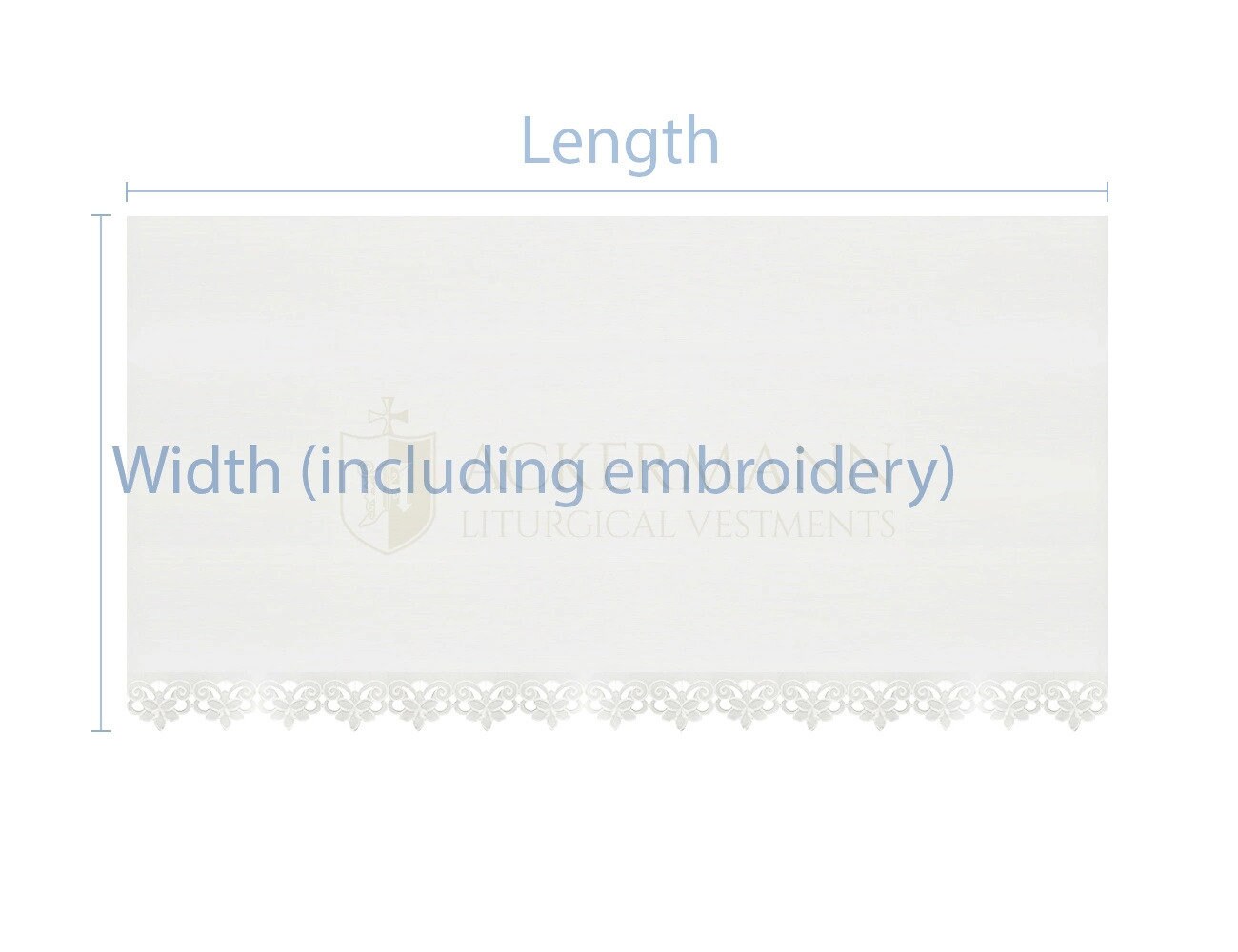 Church Altar Cloth Easter Period With Embroidered Lamb of God ...