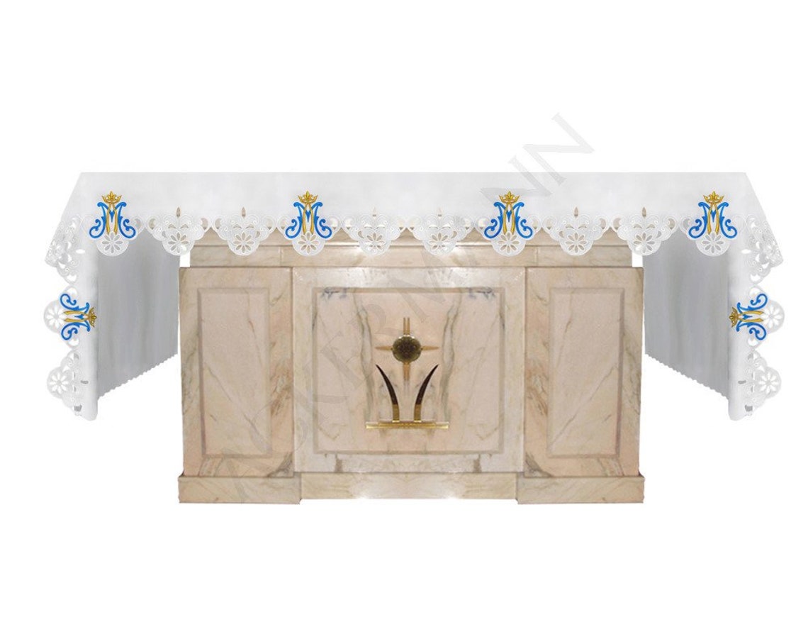 Church Altar Cloth Marian,accessories for Church Celebrations,catholic ...
