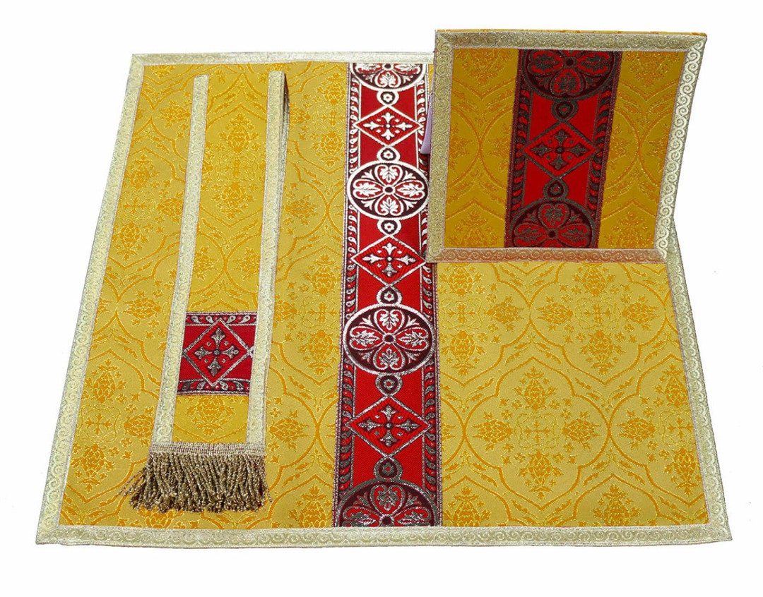 Burse, Maniple and Chalice Veil,colors White, Green, Purple, Red,black ...