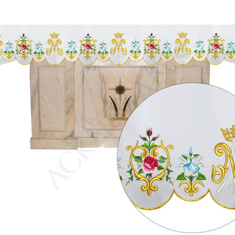 Church Alter Cloth With Lace - Etsy