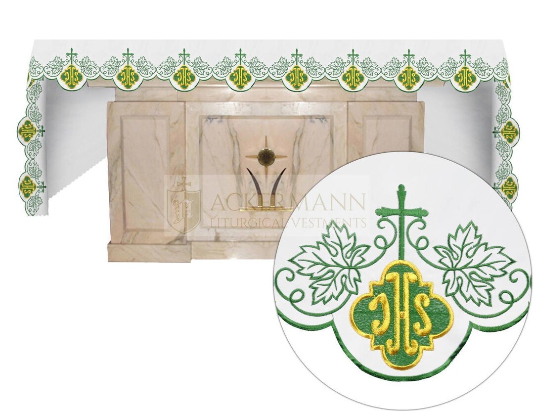 Church Altar Cloth Ihs,accessories for Church Celebrations,catholic ...
