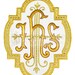 Embroidered Applique Ihs,liturgical Church Emblem,liturgical ...