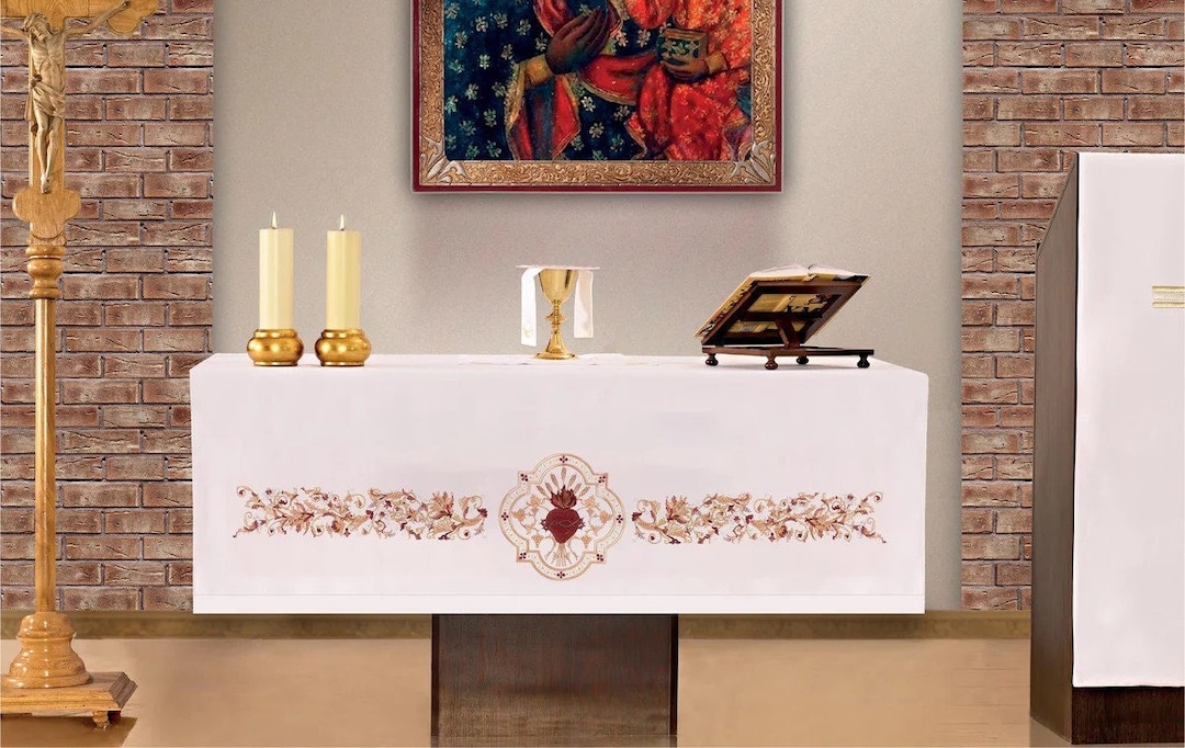 Church Altar Cloth Sacred Heart of Jesus,accessories for Church ...