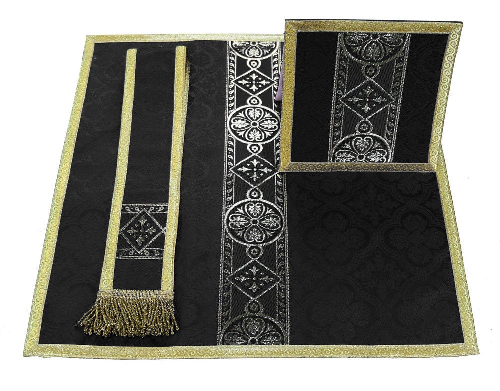 Burse, Maniple and Chalice Veil,colors White, Green, Purple, Red,black ...