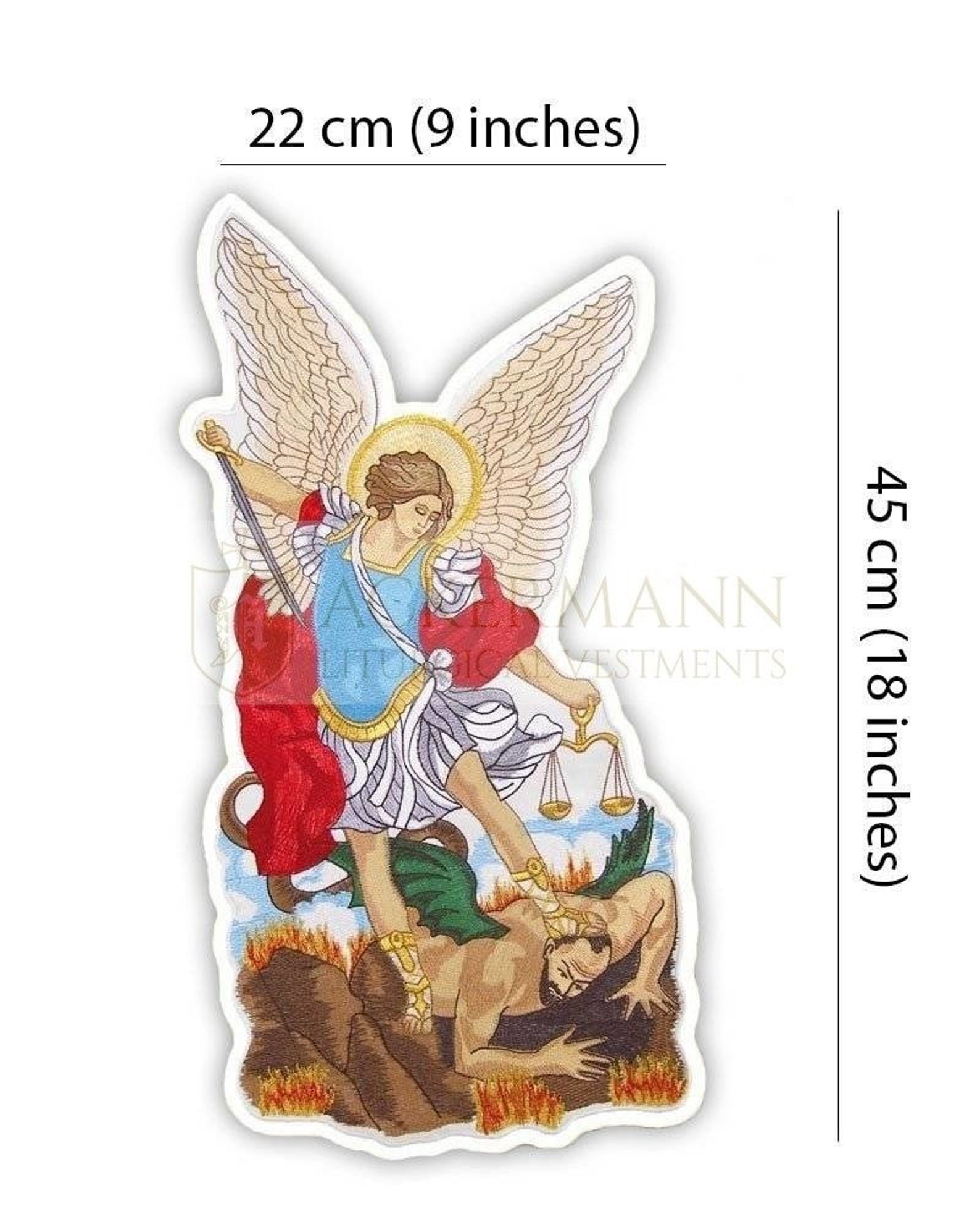 Large Embroidered Applique St. Michael Archangel,liturgical Church ...