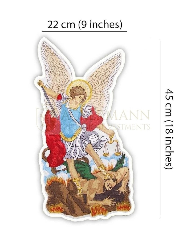 Large Embroidered Applique St. Michael Archangel,liturgical Church ...