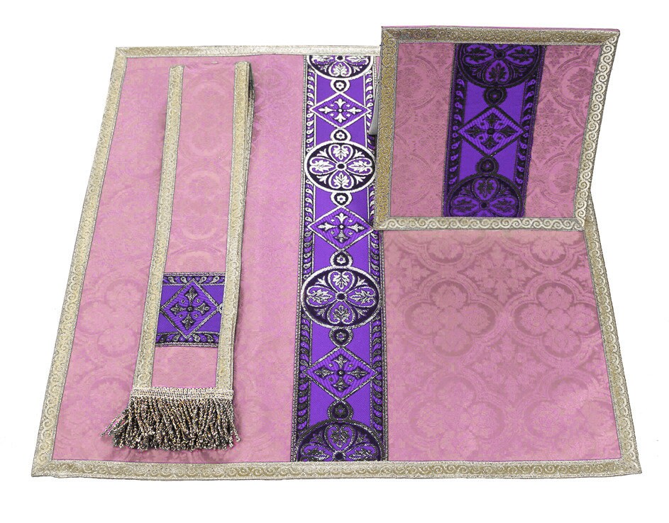 Burse, Maniple and Chalice Veil,colors White, Green, Purple, Red,black ...