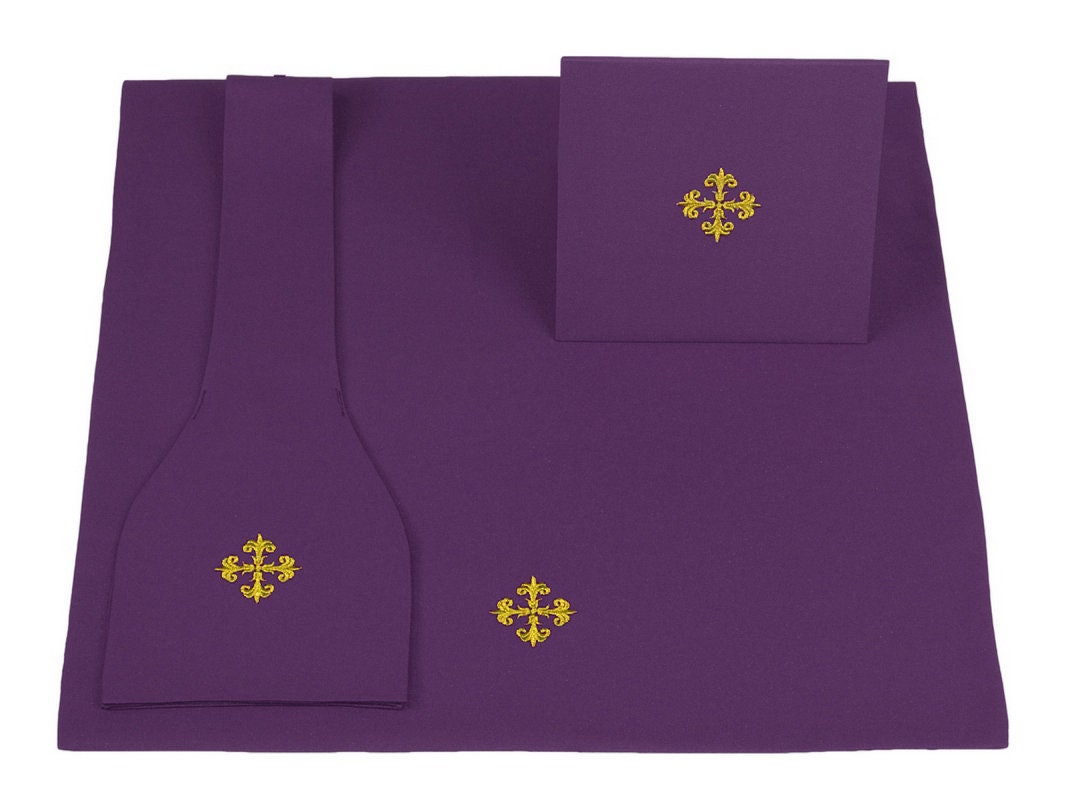 Burse, Maniple and Chalice Veil,colors White, Green, Purple, Red,black ...