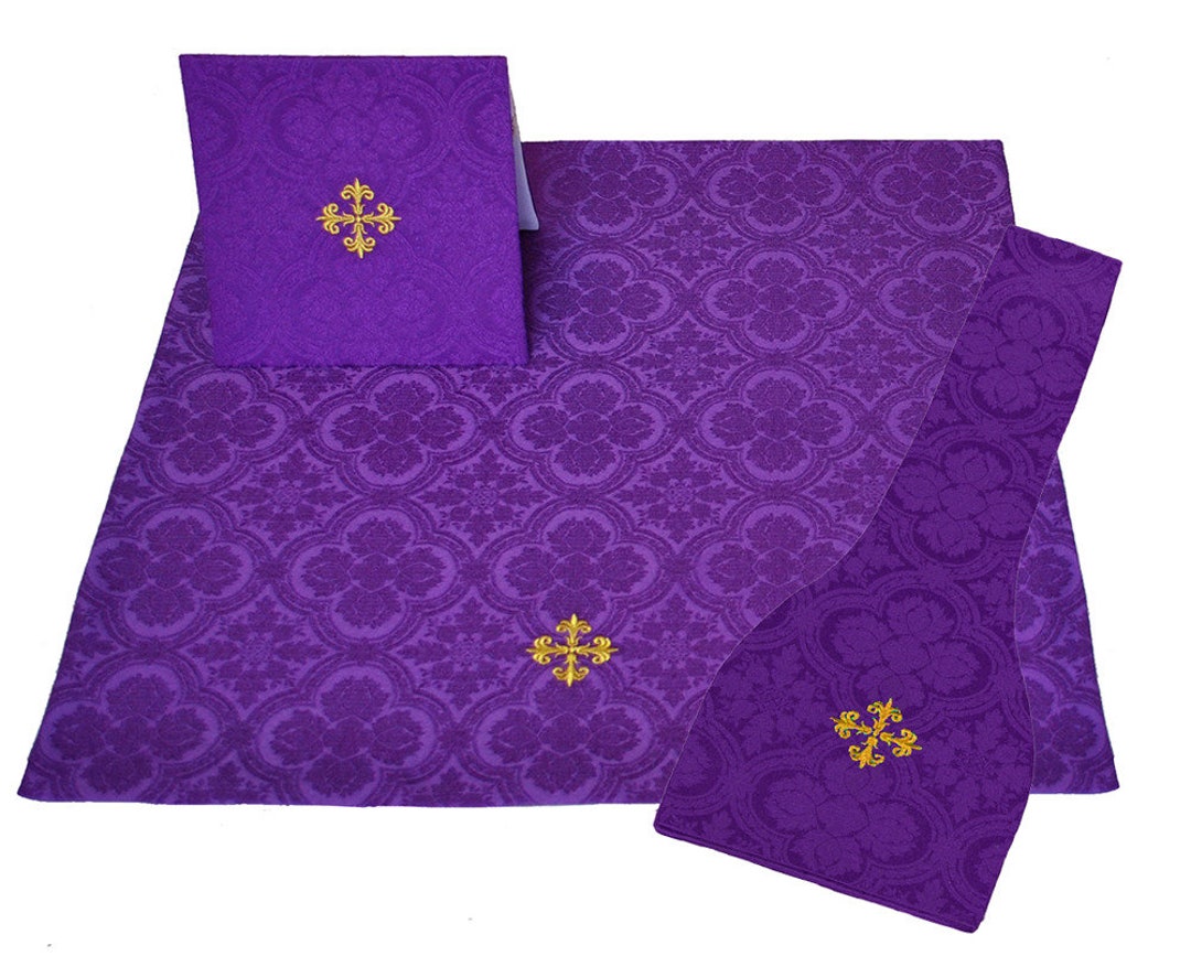 Burse, Maniple and Chalice Veil,colors White, Green, Purple, Red,black ...