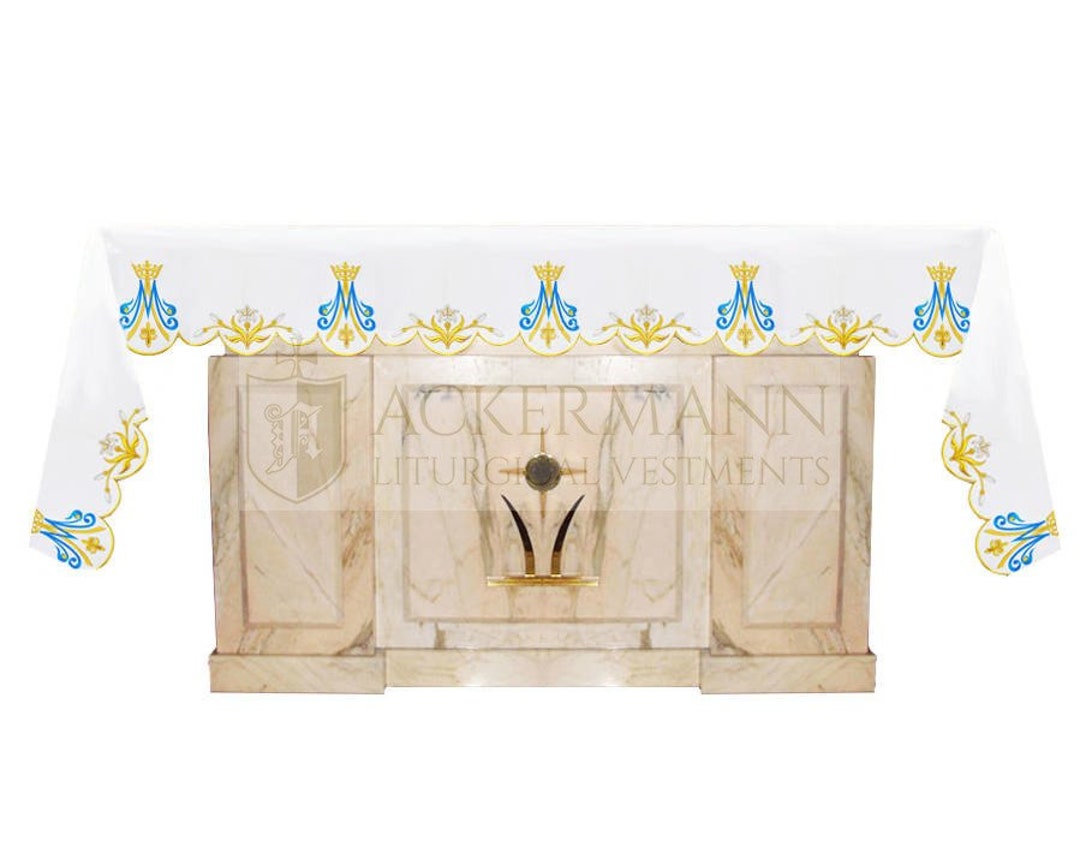 Church Altar Cloth Marian,accessories for Church Celebrations,catholic ...