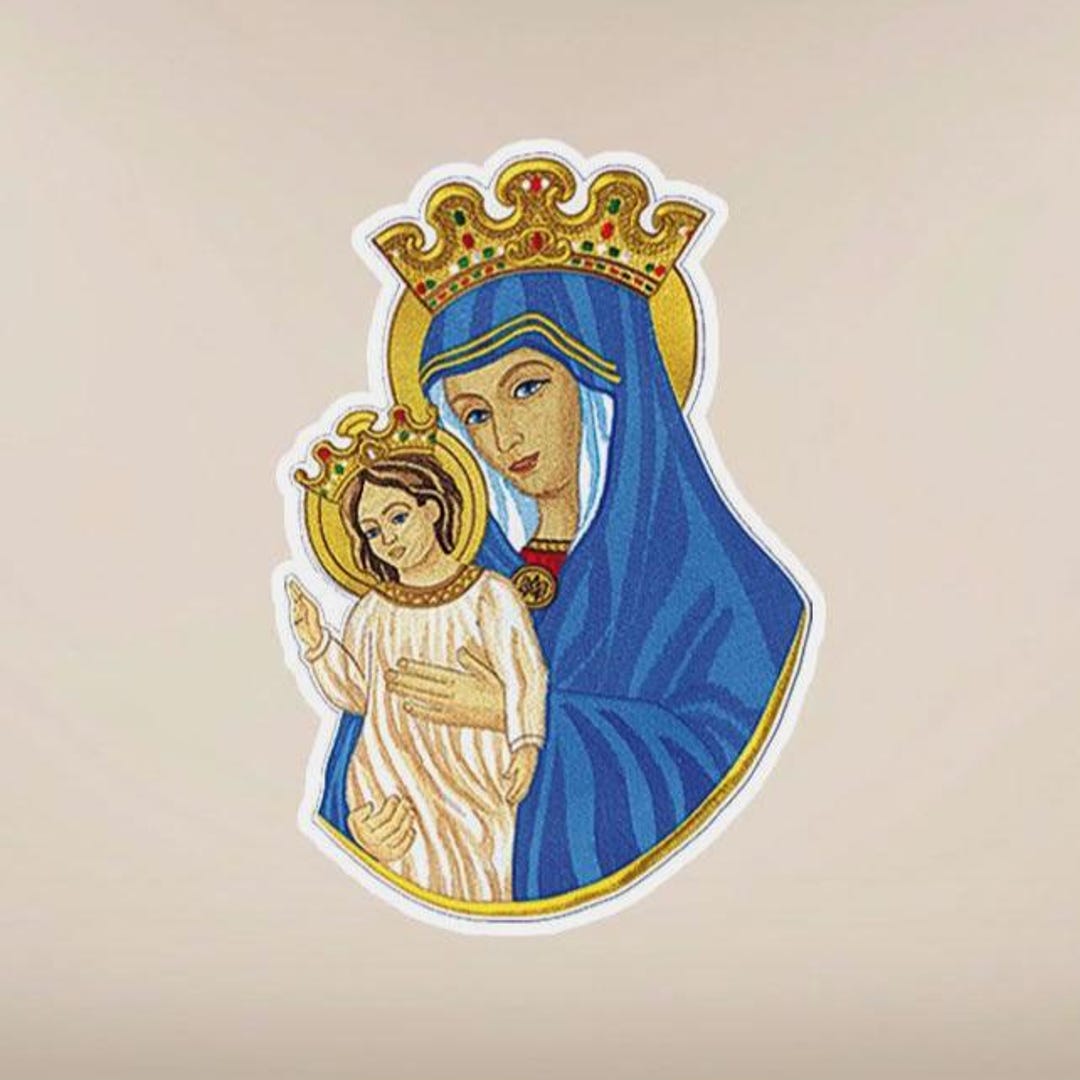 Embroidered Liturgical Applique "mother of Churches",liturgical Church ...