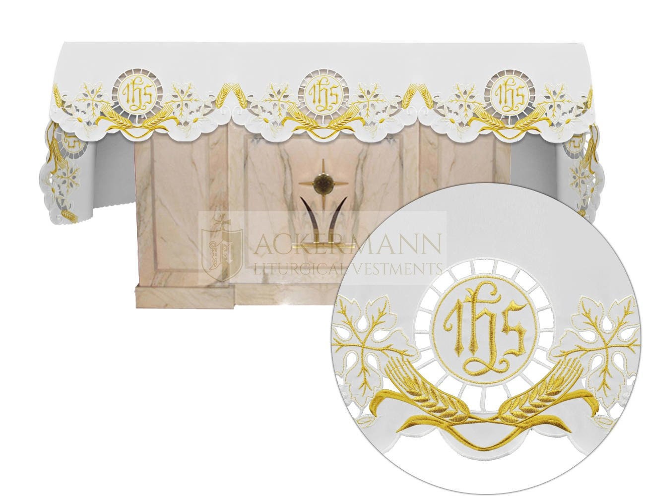 Church Altar Cloth Ihs,accessories for Church Celebrations,catholic ...