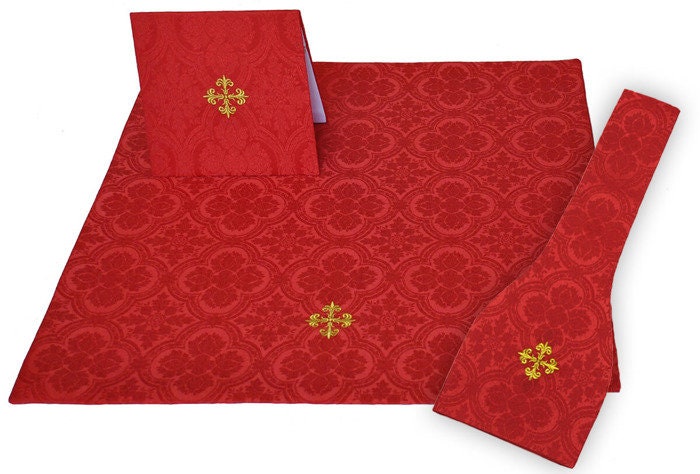 Burse, Maniple and Chalice Veil,colors White, Green, Purple, Red,black ...