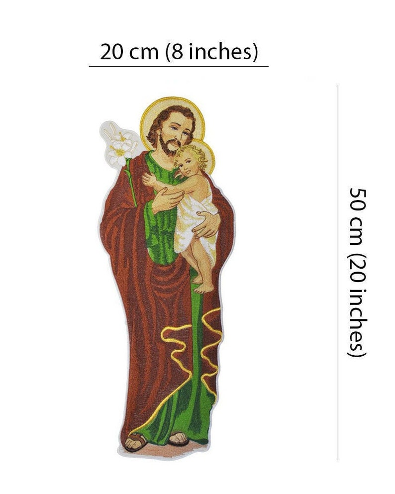 Embroidered Applique Saint Joseph,liturgical Church Emblem,liturgical ...