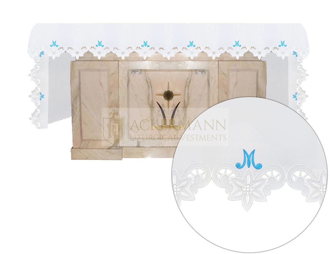 Church Altar Cloth Marian,accessories for Church Celebrations,catholic ...
