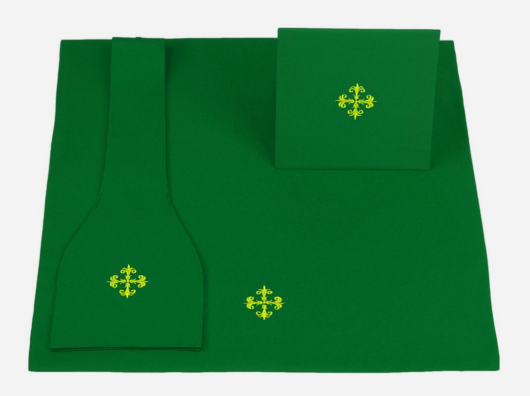 Burse, Maniple and Chalice Veil,colors White, Green, Purple, Red,black ...