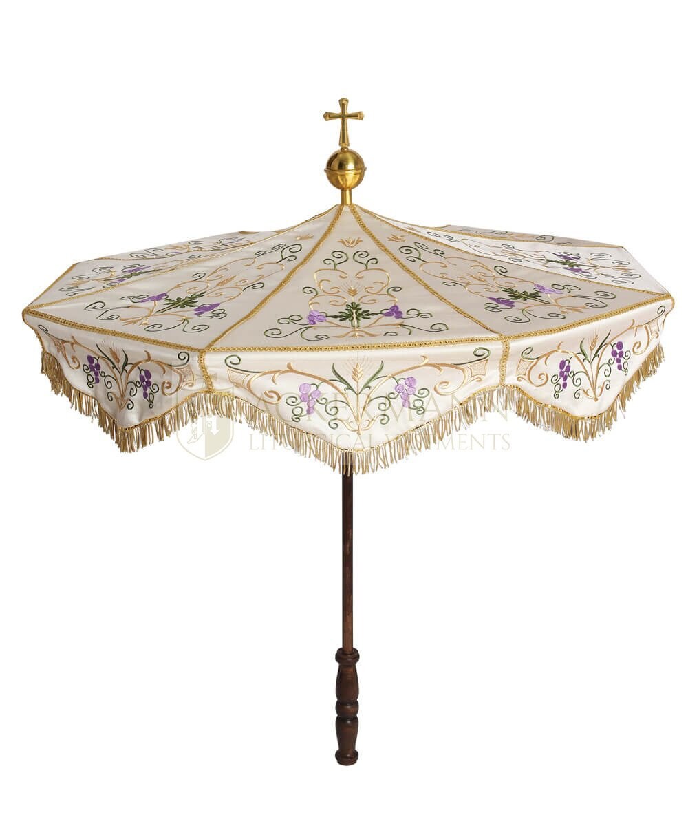 Processional Umbrella With Eucharistic Symbols,accessories for Church ...