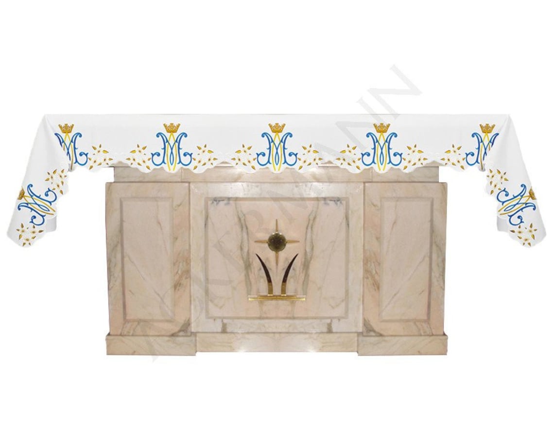 Church Altar Cloth Marian,accessories for Church Celebrations,catholic ...