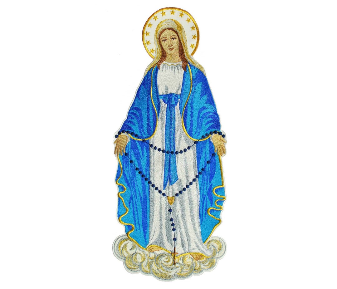 Embroidered Applique our Lady of the - Etsy