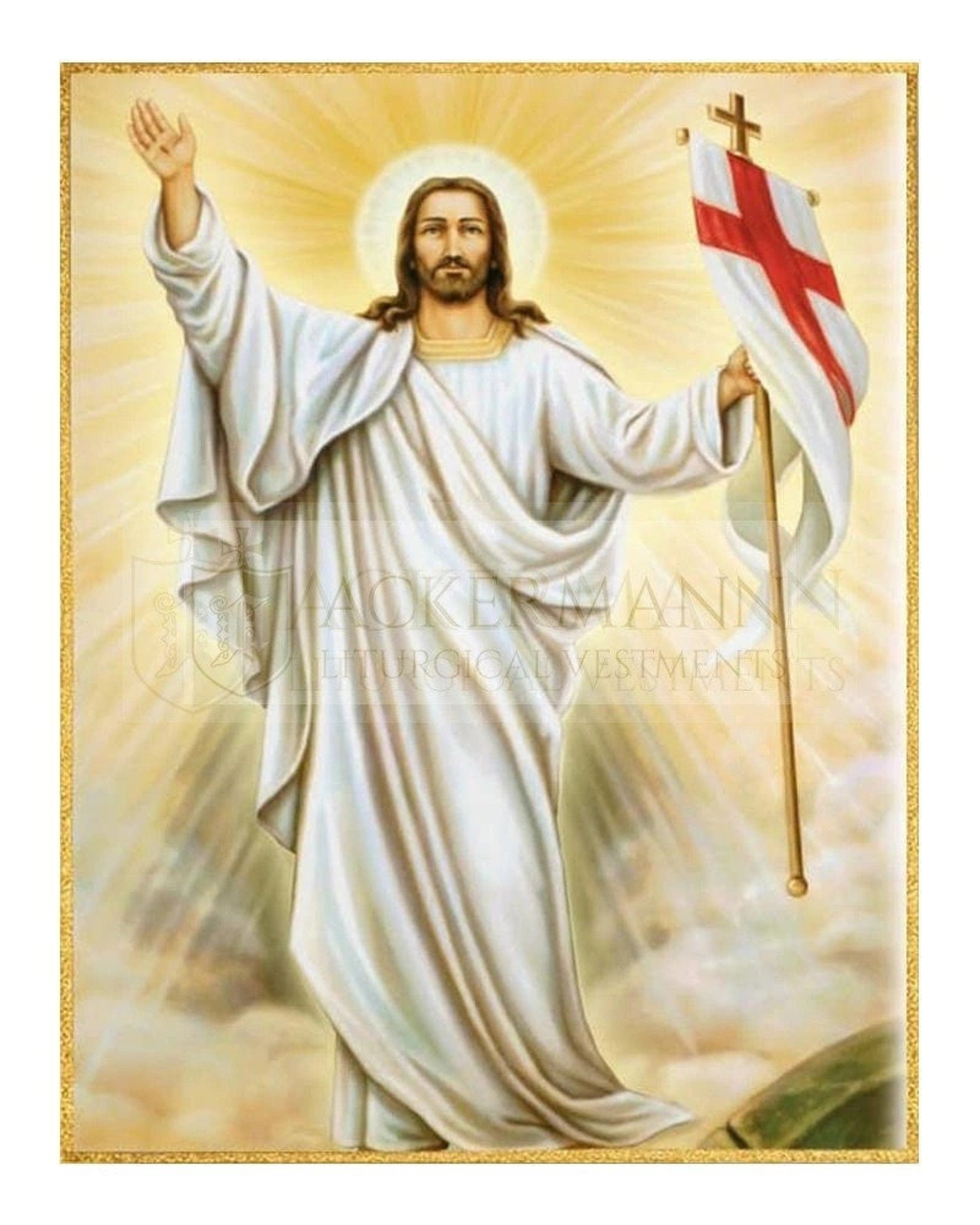 Picture on the Fabric "jesus is Risenf" - Etsy