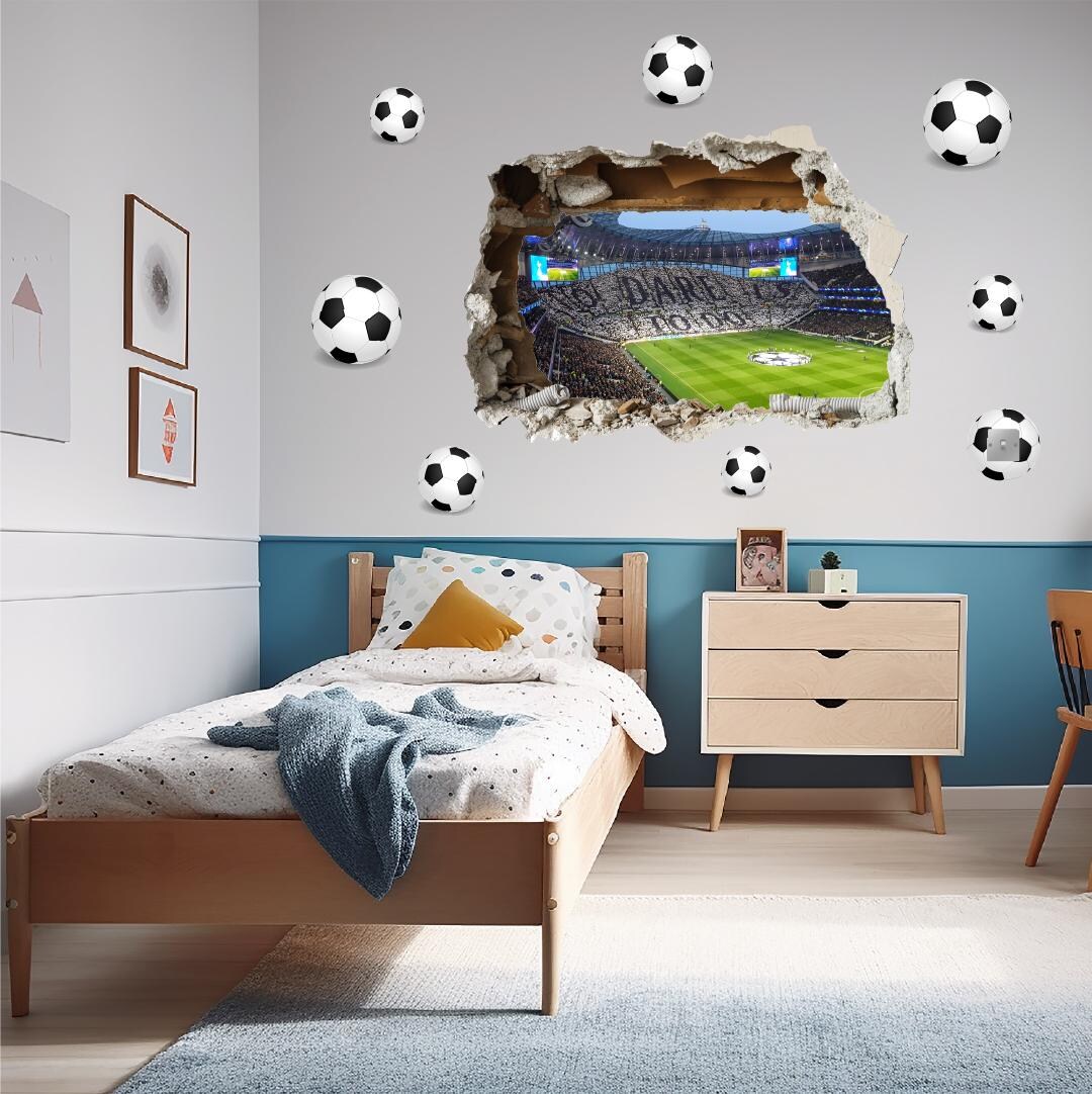 Smashed Wall Premier League Football Stadium Tottenham Hotspurs Wall ...