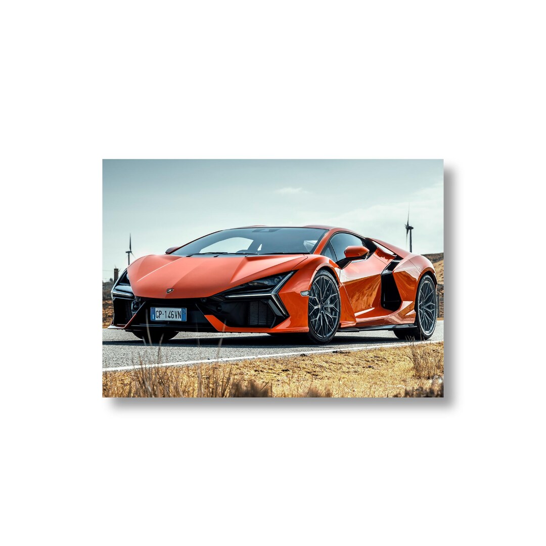 Lamborghini Revuelto Supercar Poster Print, Framed or Unframed Wall Art ...