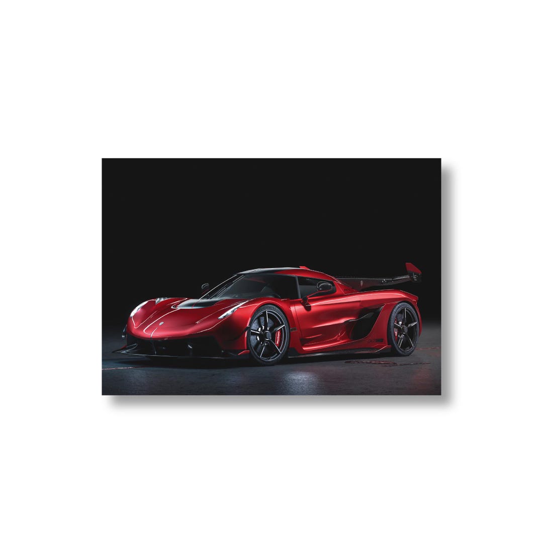 Koenigsegg Jesko Supercar Poster Print, Framed or Unframed Wall Art ...