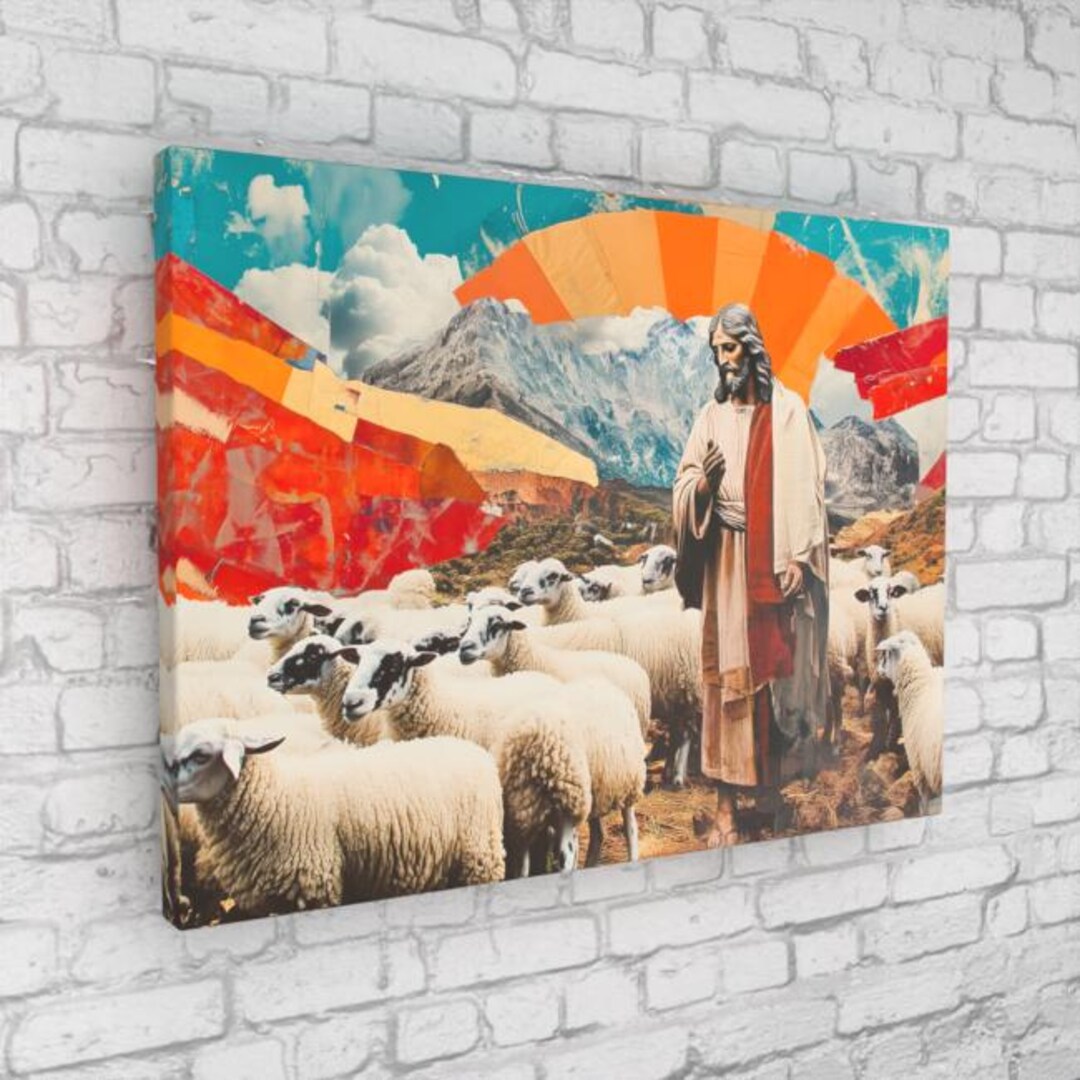 The Shepherd's Carnival – Christian Wall Art | Peaceful Jesus Christ ...