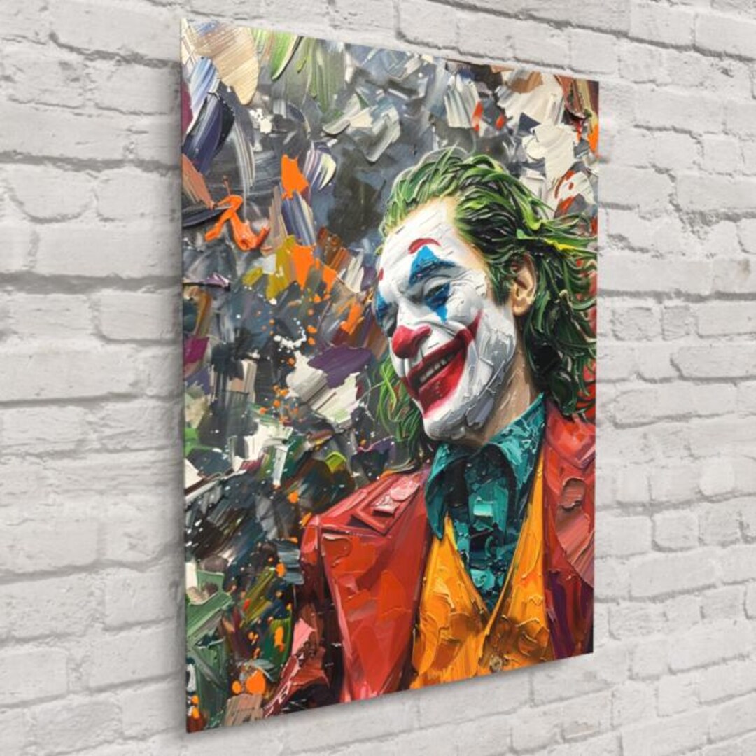 Joker Pop Art Print – Iconic DC Villain Portrait With Colourful ...
