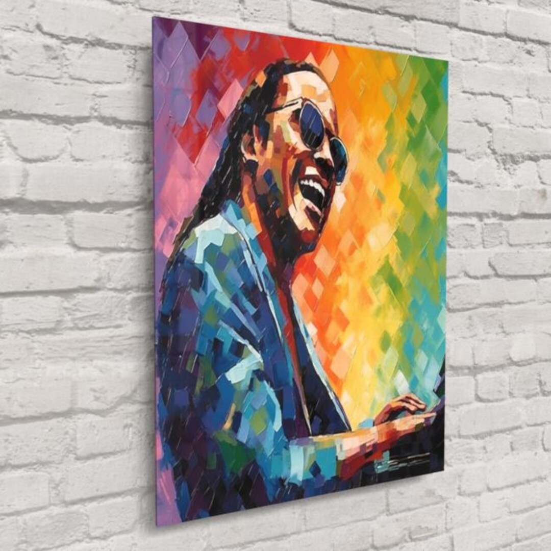 Stevie Wonder Pop Art Print – Vintage Soul Music Legend Wall Art ...