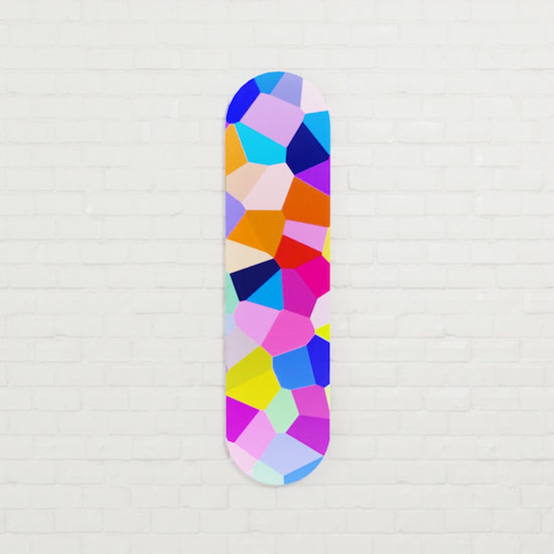Skateboard Wall Art Printed on Glass (acrylic): Palette - Etsy