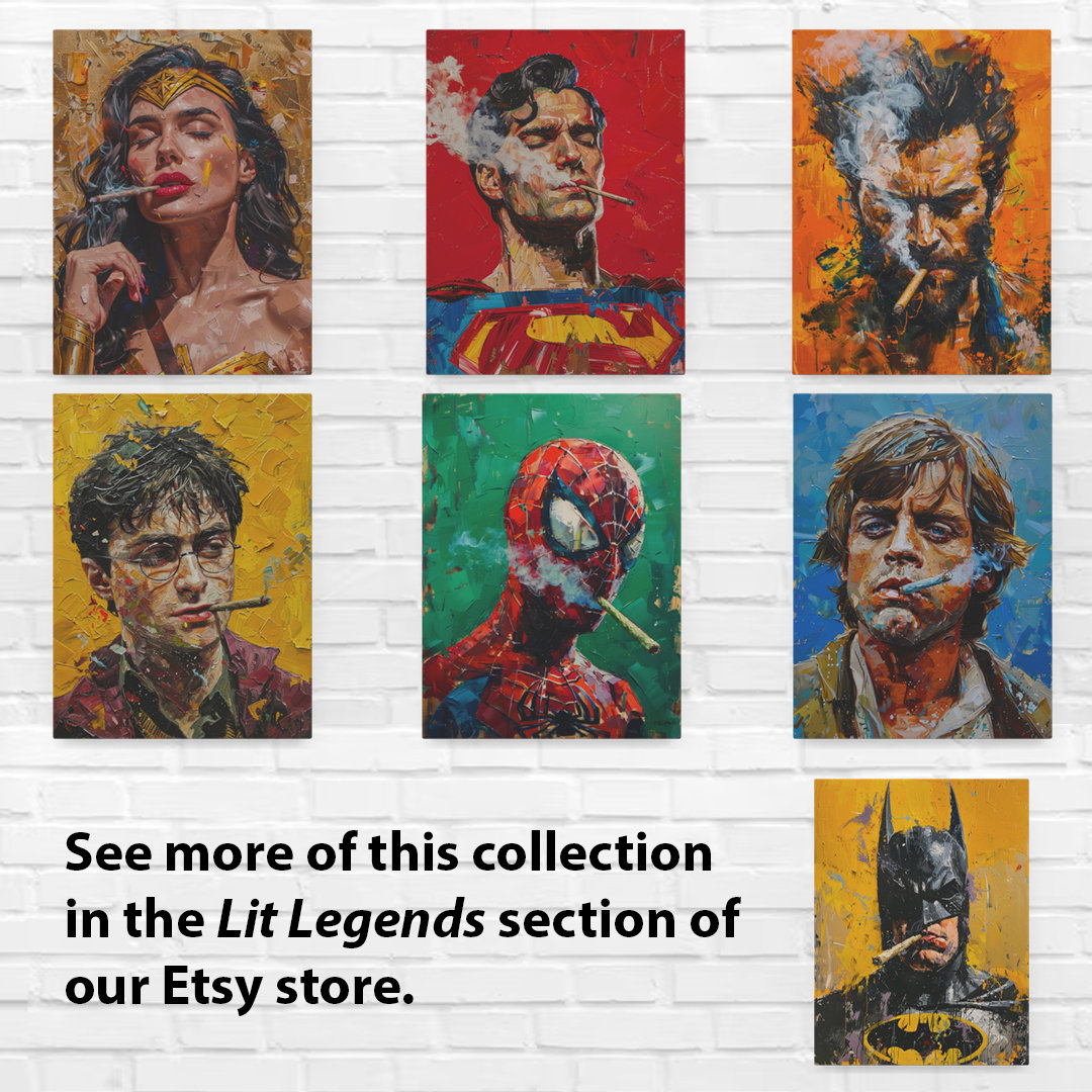 Metallic Meditation (stoner Art, Weed Art, Cannabis Art, C-3PO, Star ...