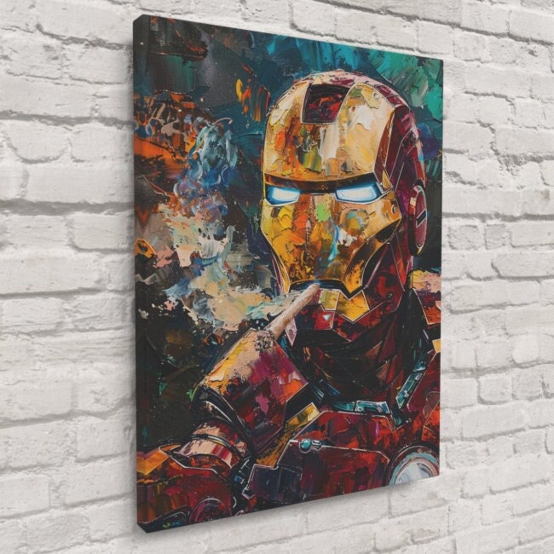 Iron Man in Flight (stoner Art, Weed Art, Cannabis Art, MCU, Marvel ...