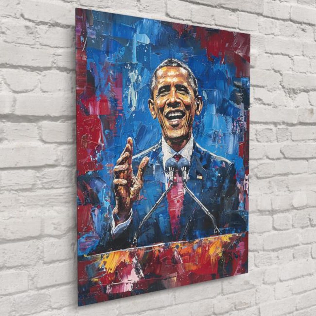 Barack Obama Speaking Portrait – Dynamic Pop Art Print, Inspirational ...