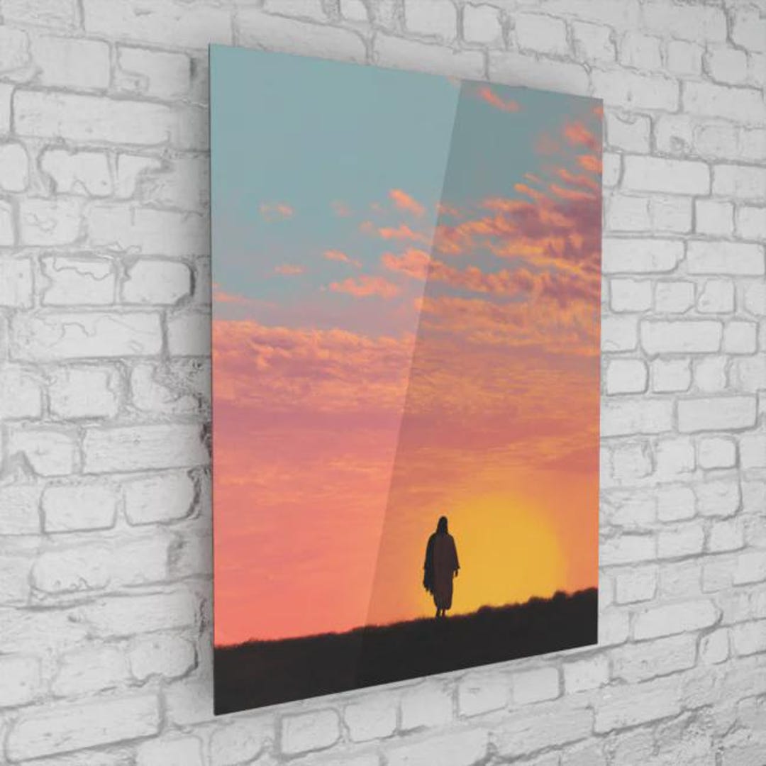 Savior and the Sun – Christian Wall Art | Peaceful Jesus Christ Artwork ...